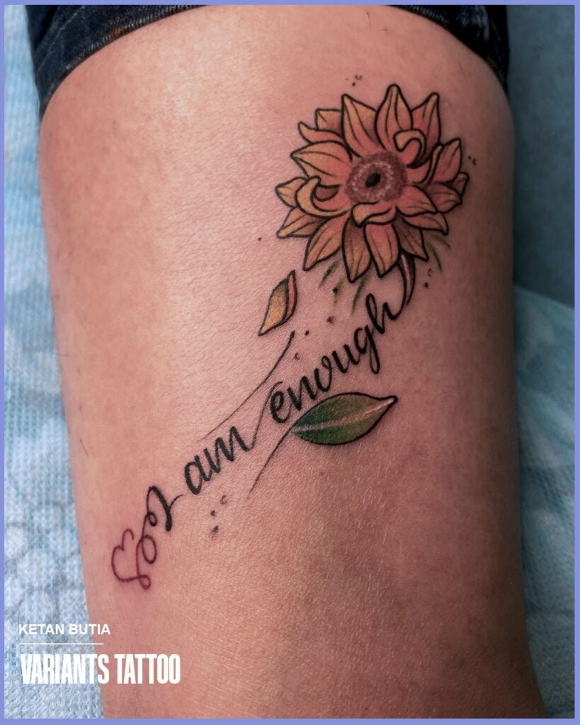 Script Tattoo - Variants Tattoo