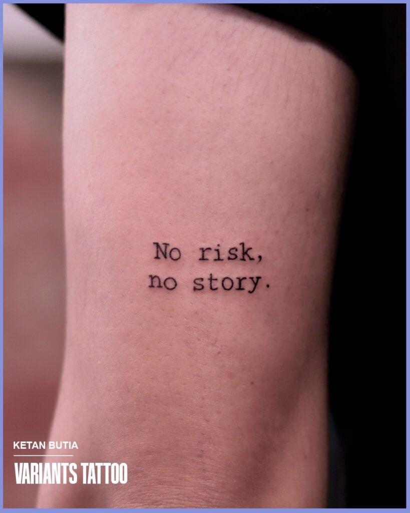 Script Tattoo - Variants Tattoo