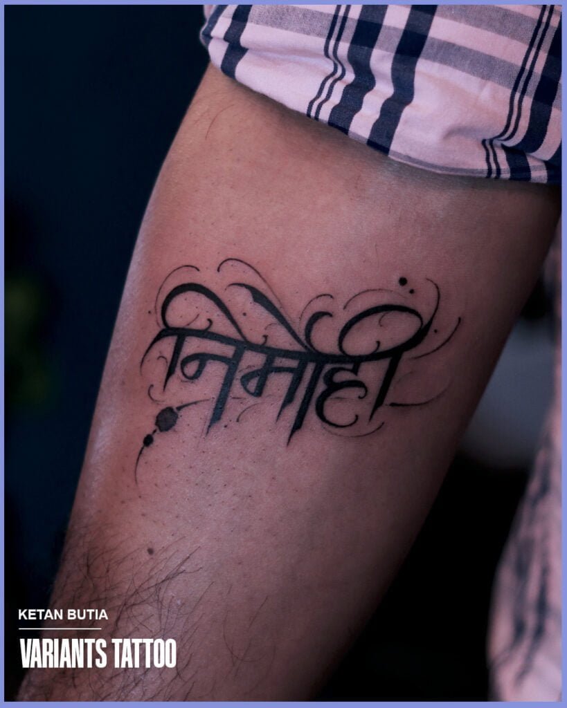 Script Tattoo - Variants Tattoo