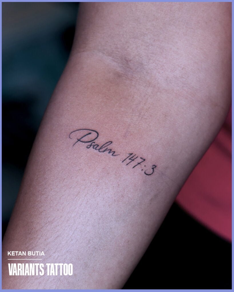Script Tattoo - Variants Tattoo